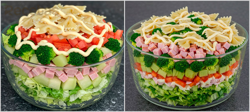 Receta de Ensalada de pasta fría con jamón | PlusRecetas